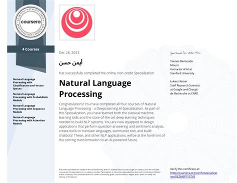New Certification Nlp Specialization From Deeplearningai Ayman