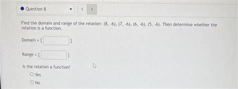 Solved Find The Domain And Range Of The Relation Chegg Com