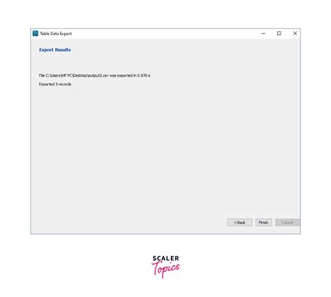 Mysql To Excel Scaler Topics