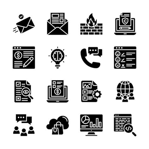 Premium Vector Seo Development And Marketing Vector Solid Icon Style