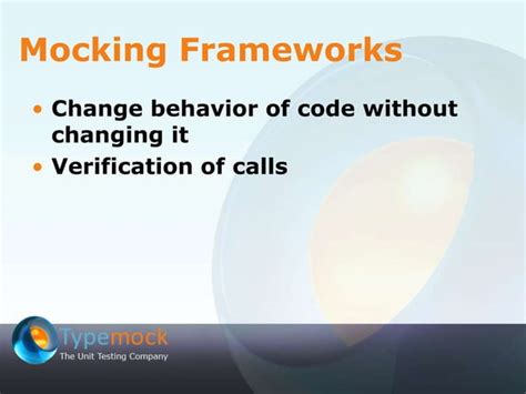 Real Life Unit Testing Tools And Practices Pptx Programming