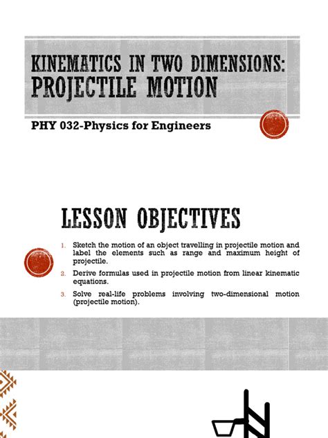 Lesson 4 Kinematics In Two Dimensions Projectile Motion Pdf Projectiles Physical Phenomena