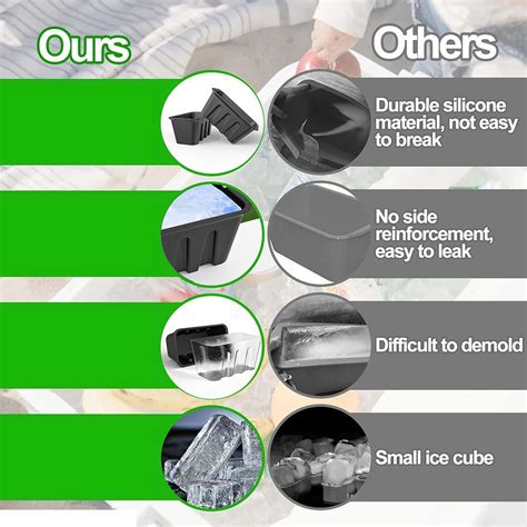 Extra Large Ice Block For Cold Plunge Tub Ice Bath Foldable Ice Cubes