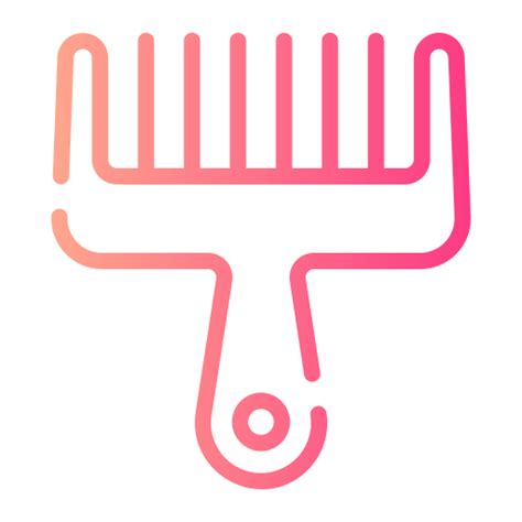 Afro Comb Generic Gradient Icon
