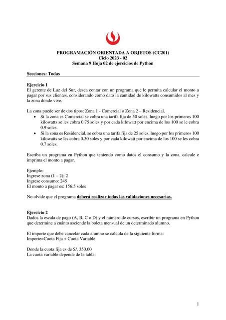 Semana Hoja De Ejercicios De Python Recoba UDocz Semana Hoja De Ejercicios De Python Recoba UDocz