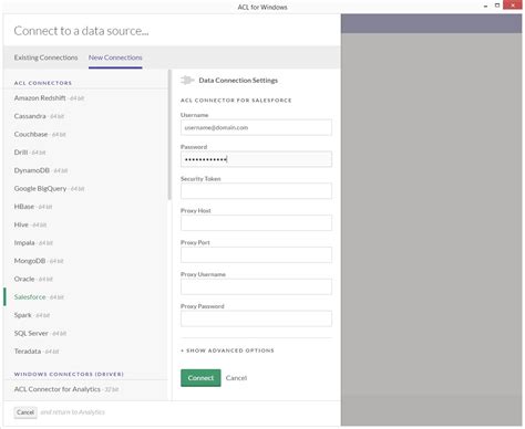 Import Salesforce Data Into Acl Analytics