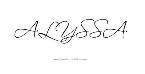 Alyssa Name Tattoo Designs Name Tattoos Name Tattoo Name Tattoo Designs