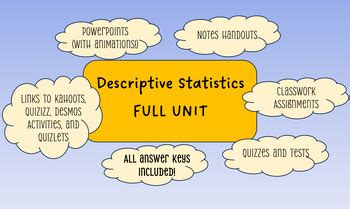 Probability Statistics FULL UNIT Descriptive Statistics By Brian Will