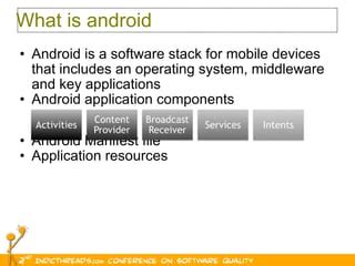 Test Automation On Android Platform Using Robotium PPT