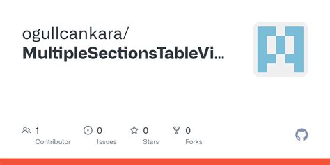 GitHub Ogullcankara MultipleSectionsTableView