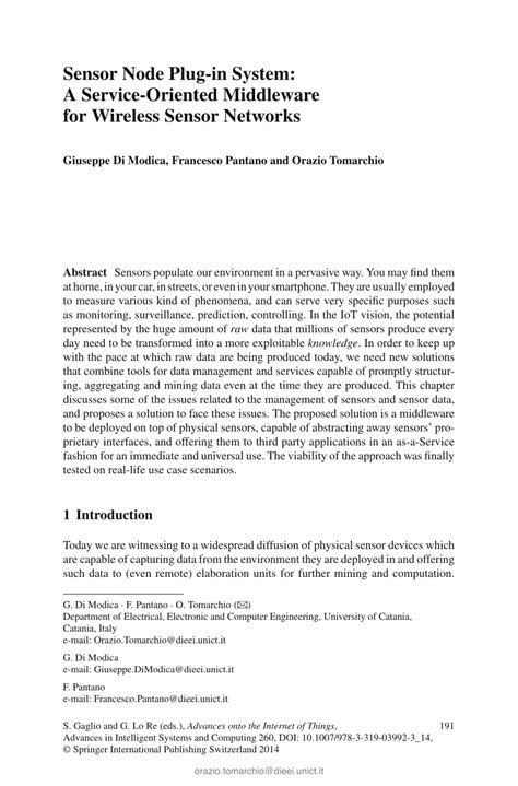 Pdf Sensor Node Plug In System A Service Oriented Middleware For Wireless Sensor Networks