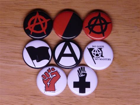 Anarchism Theme Buttons Pins Badges Pinbacks Anarchist Etsy