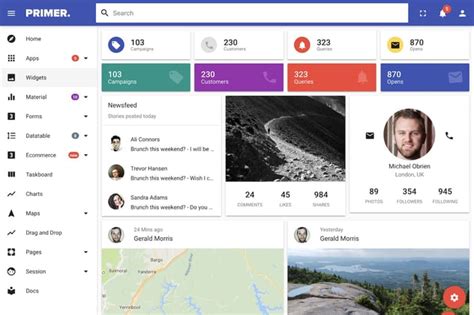 Primer React Material Design Admin Template Admin Templates Ft