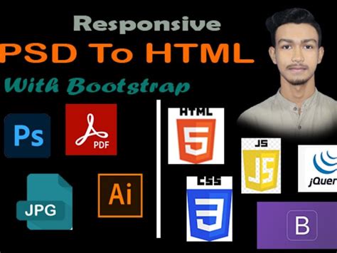 Psd Convert By Html Css Javascriptbasic Jquery And Bootstrap Upwork