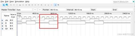 Quartus中运用多种方式设计一个d触发器，并进行仿真，时序波形验证quartus的node Finder Csdn博客
