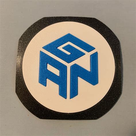 GAN Cube Center Cap Plaque By TperroneDesign Download Free STL Model Printables Com