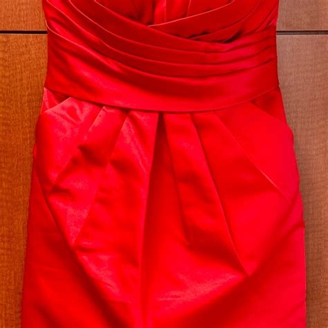 Dresses Red Satin Cocktail Dress Poshmark