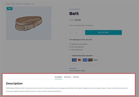 Woo Template Block Product Tabs Kadence WP Documentation