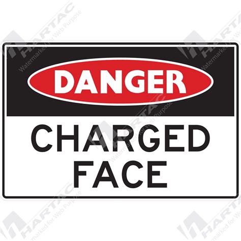 Hs5503 Danger Mine Site Charged Face Polypropylene Non Reflective