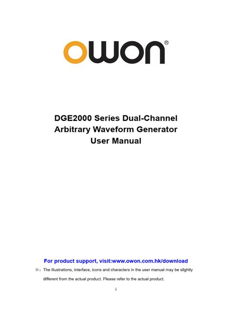 Dge2000 Arbitrary Waveform Generator User Manual Pdf Phase Waves