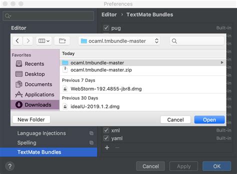 Textmate Bundles Webstorm Documentation