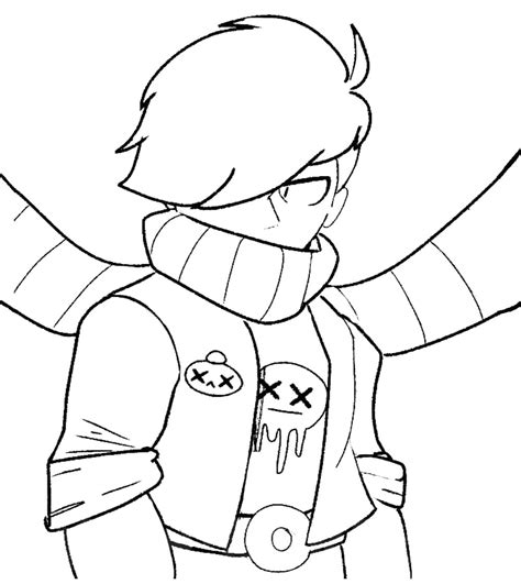 Coloriage Edgar Brawl Stars à Imprimer Sur Coloriageenfantcom
