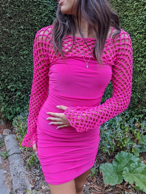 Crochet Pattern Diamond Crop Top Modern Rustic Mesh Etsy