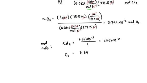 Solved Considering The Limiting Reactant What Is The Volume Of The