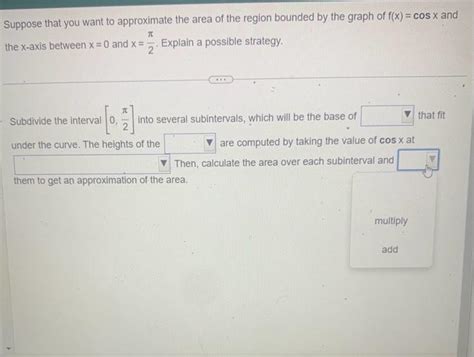 solved suppose that you want to approximate the area of the