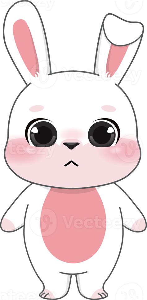 Happy Easter Day With Cute Rabbit Cute Bunny Cartoon Character Png 21125669 Png