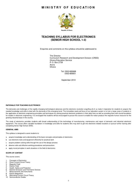 Electronics Syllabus Pdf Resistor Vacuum Tube
