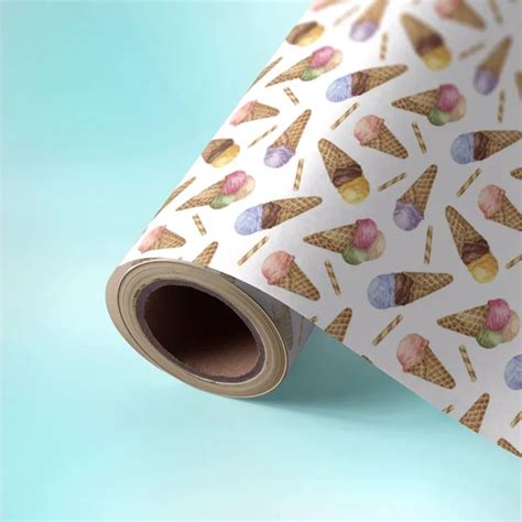 Ice Cream Cones T Wrapping Paper Designed By Darla Mass Meear