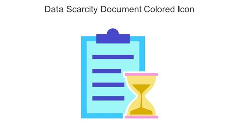 Data Scarcity Document Colored Icon In Powerpoint Pptx Png And Editable