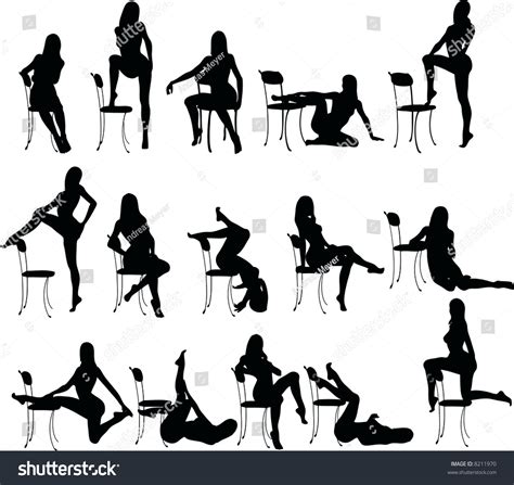 Illustration Sexy Woman Silhouettes เวกเตอรสตอก ปลอดคาลขสทธ 8211970 Shutterstock