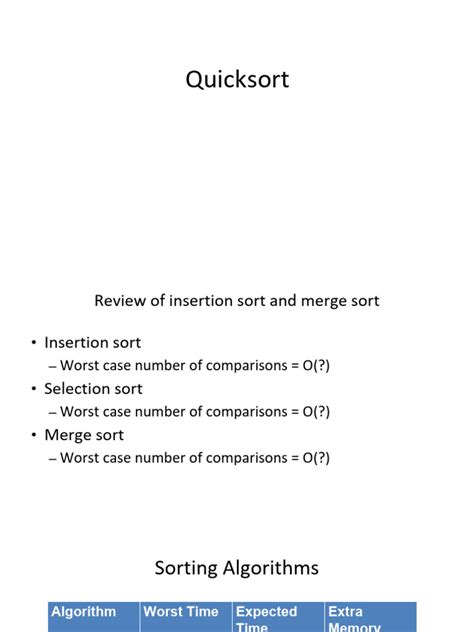Quicksort Algorithm Pdf Theoretical Computer Science Applied