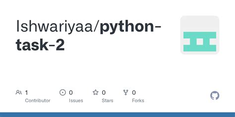 Github Ishwariyaapython Task 2 · Github