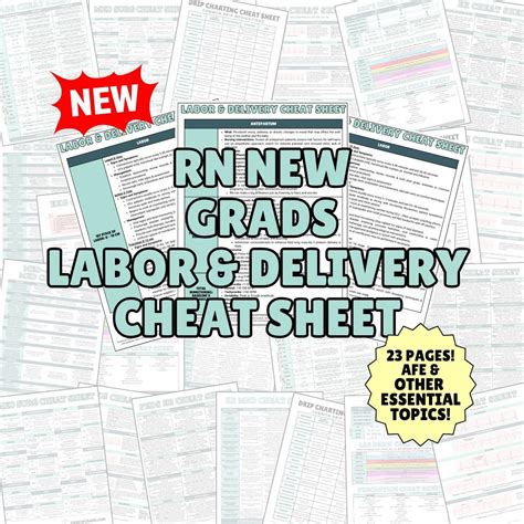 Labor And Delivery Cheat Sheet Rn New Grads
