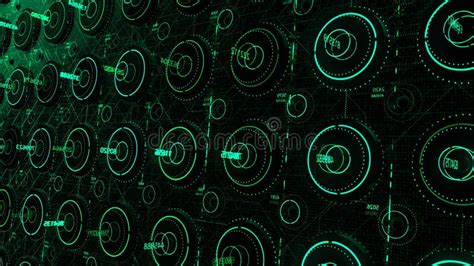 3d Abstract Neon Background With Colorful Rotating Rings On Black Background Seamless Loop
