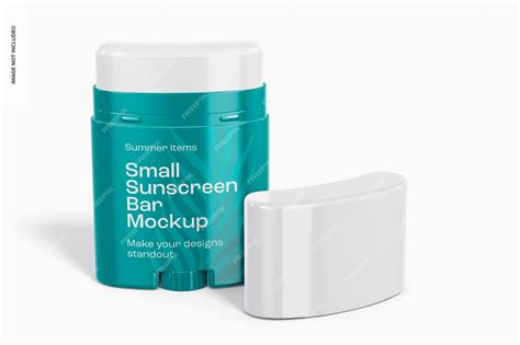 Premium Psd Small Sunscreen Bar Mockup Opened