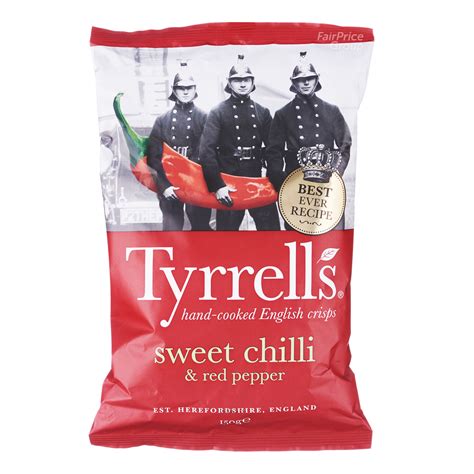 Tyrrells Hand Cooked Potato Chips Sweet Chili And Red Pepper Ntuc