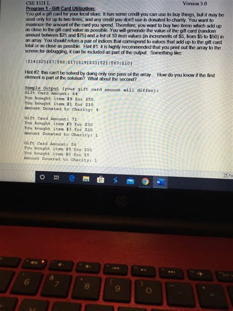 Solved Cse 1321 L Version 50 Program 1 T Card
