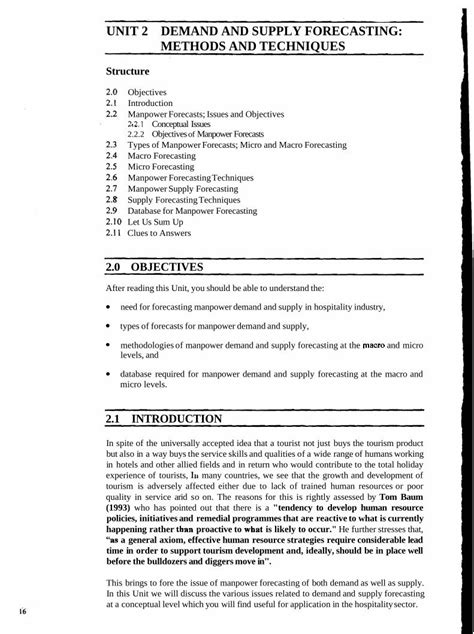 PDF Structure Supply Forecasting Techniques Database For Manpower