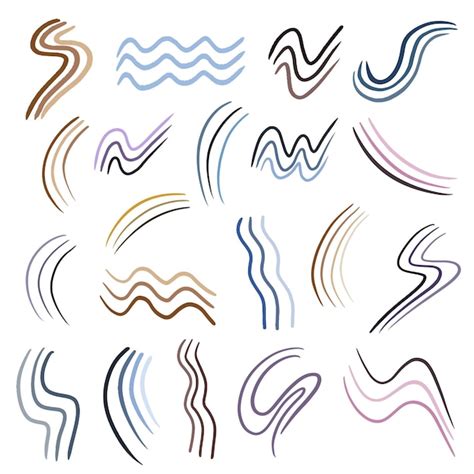 Premium Vector Aesthetic Line Collection