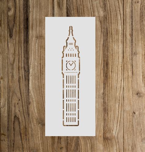 Png Big Ben Stencil Etsy