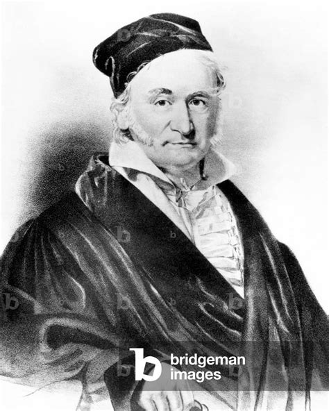 Image Of Carl Friedrich Gauss German Mathematician Mid 19th Century