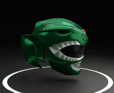 Green Ranger Helmet 3d Stl File Etsy