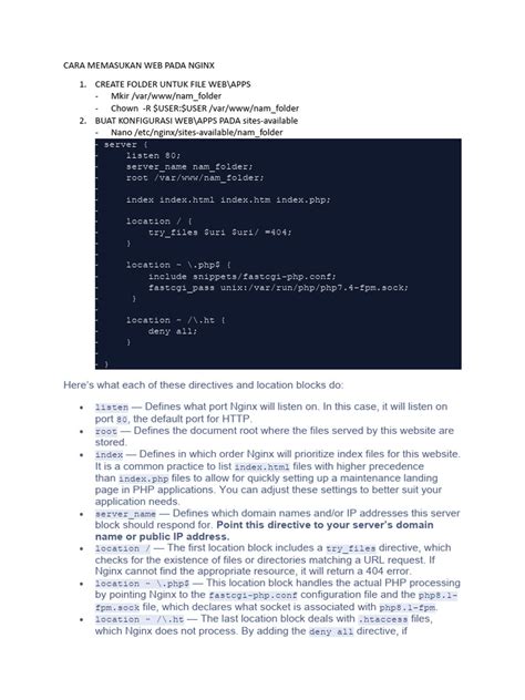 Cara Memasukan Web Pada Nginx Pdf World Wide Web Internet And Web