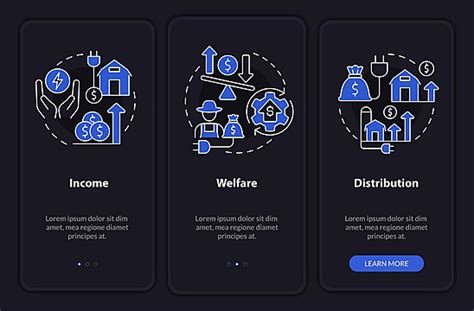 Impact Of Night And Day Mode On Mobile App Onboarding Screen Vector