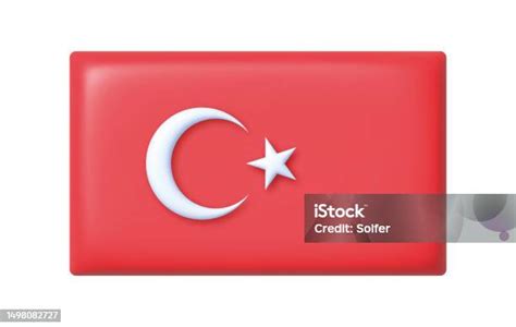 투명한 배경에 빨간색 터키 3d 플래그입니다 격리된 벡터 그림 0명에 대한 스톡 벡터 아트 및 기타 이미지 0명 3차원 형태 기 Istock