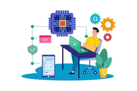 Researchers Develop Advanced AI Algorithms 25452575 Vector Art At Vecteezy